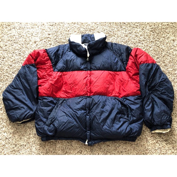 Nautica | Jackets & Coats | Vintage Nautica Stripe Colorblock Logo ...